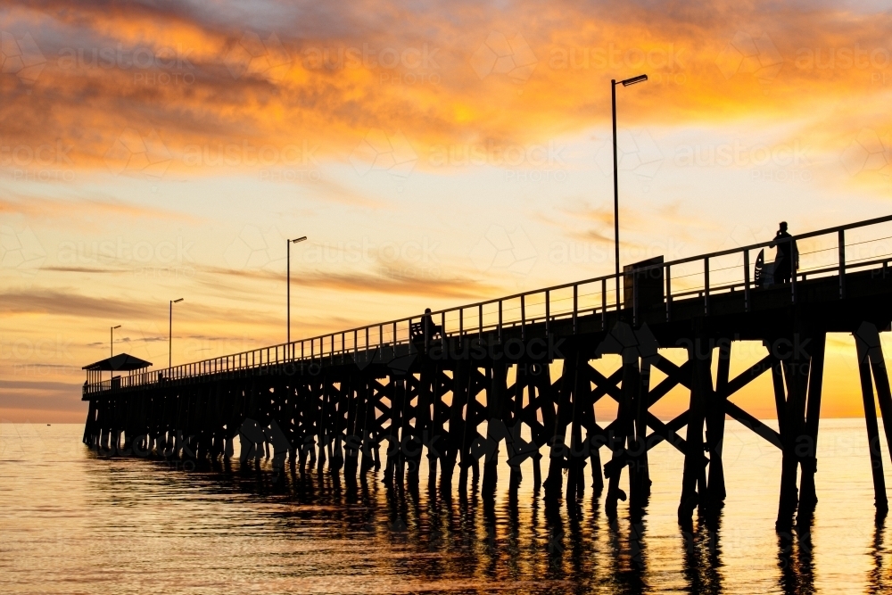 Image of Grange Jetty Sunset - Austockphoto