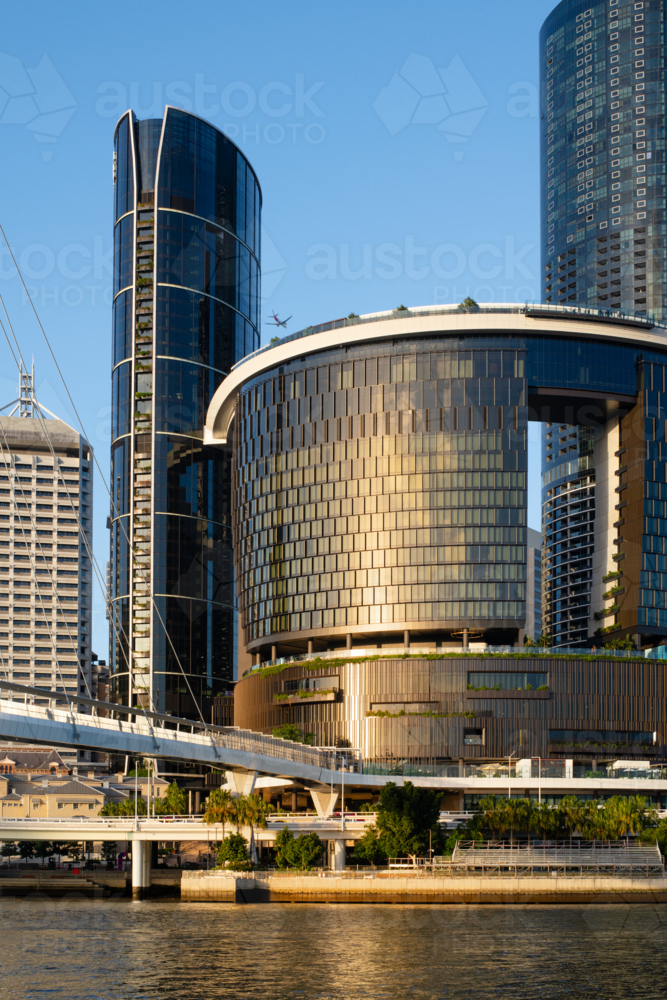Image of highrise buildings in Brisbane City - Austockphoto