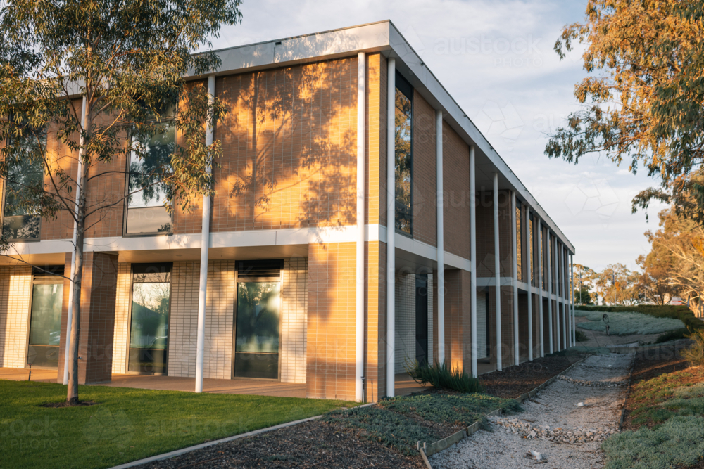 Image of Hospital building facade in rural Australian town - Austockphoto