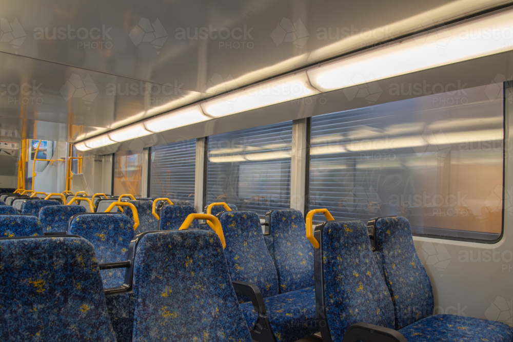 Image of Interior of a Sydney train - Austockphoto