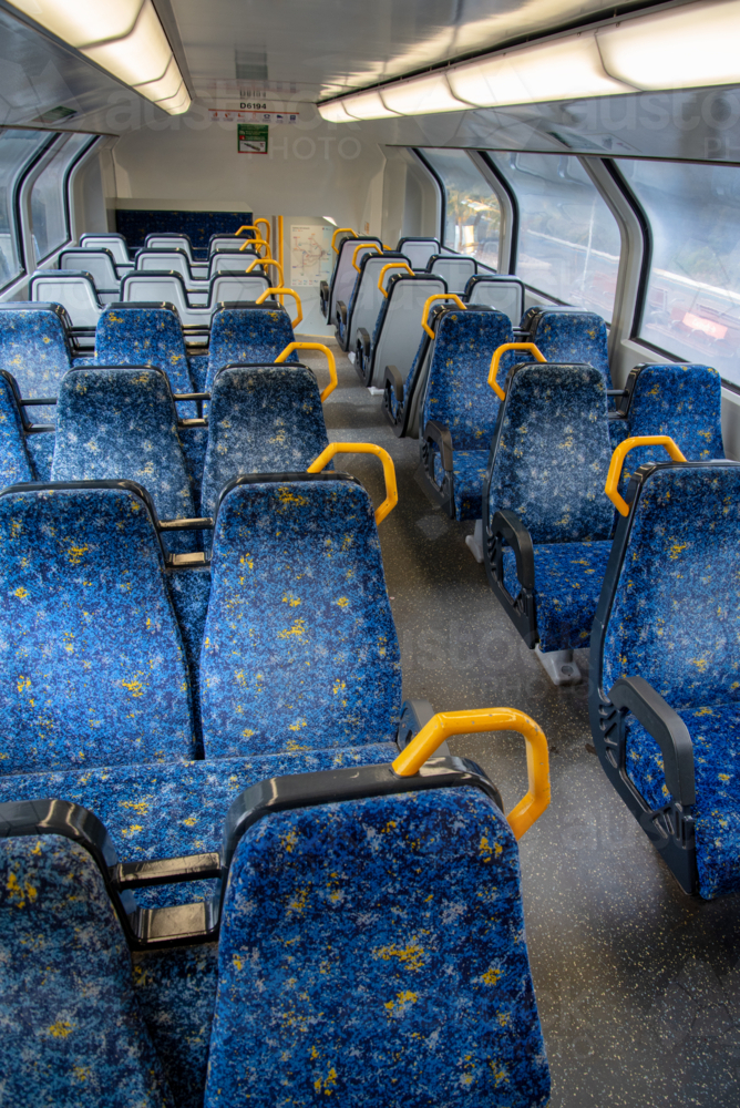Image of Interior of a Sydney train - Austockphoto