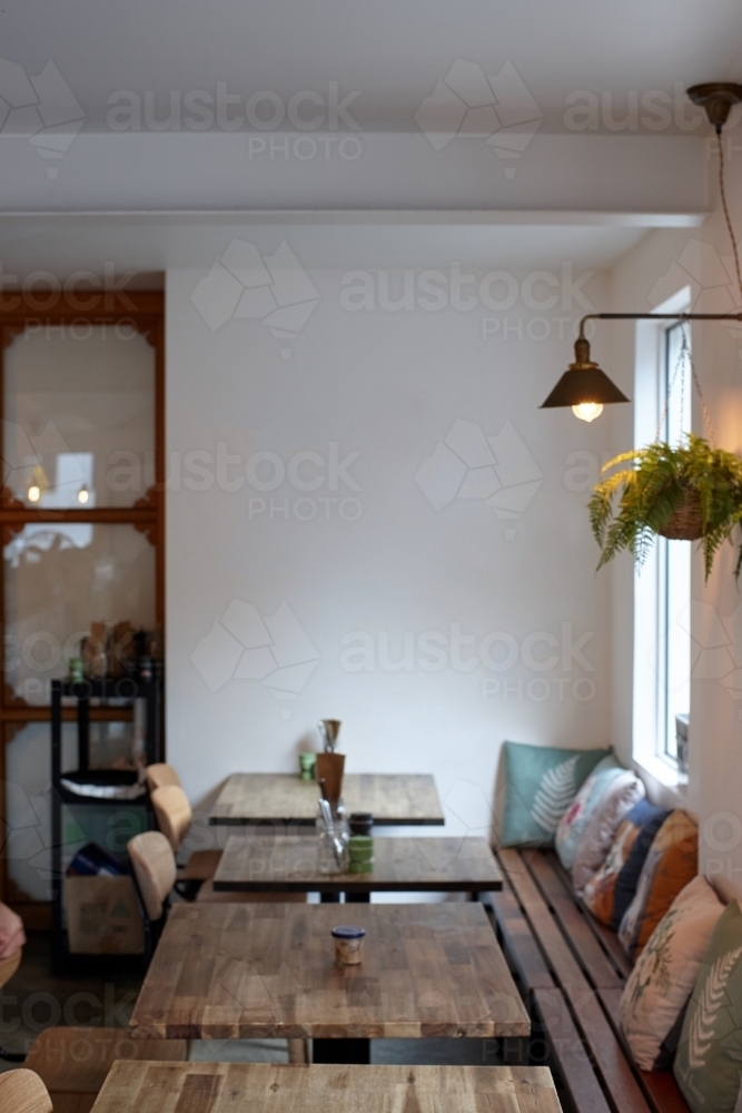 Image of Interior of cafe - Austockphoto