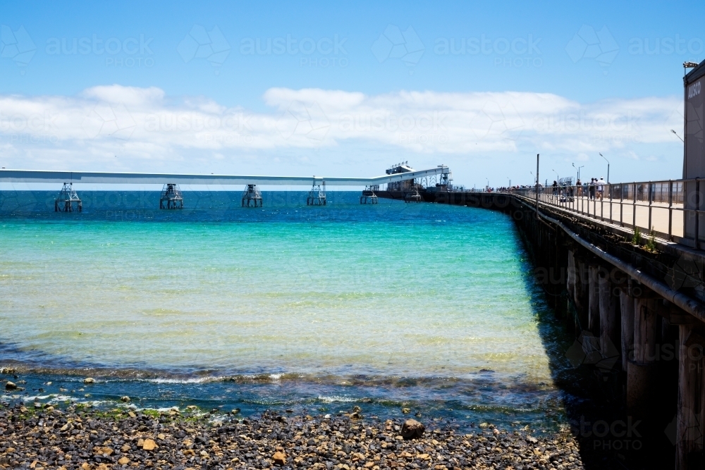 Image of Jetty with grain loading facility - Austockphoto
