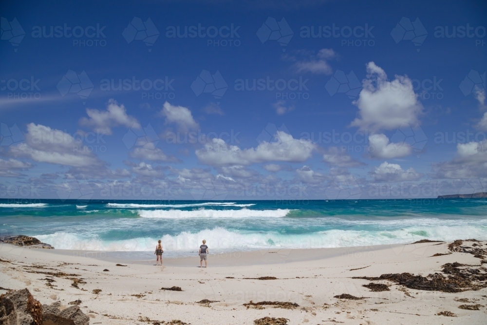 Image of Kids on a beach adventure at Murrel's Beach near Portland in ...