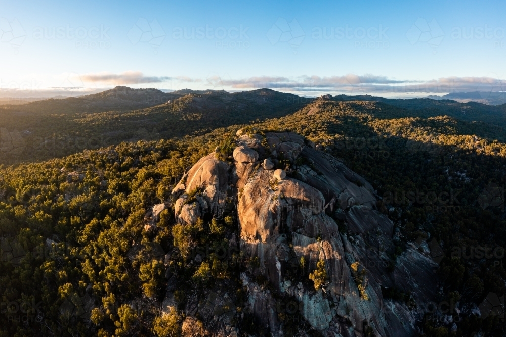 Image of Landscape with granite formations at Girraween National Park ...