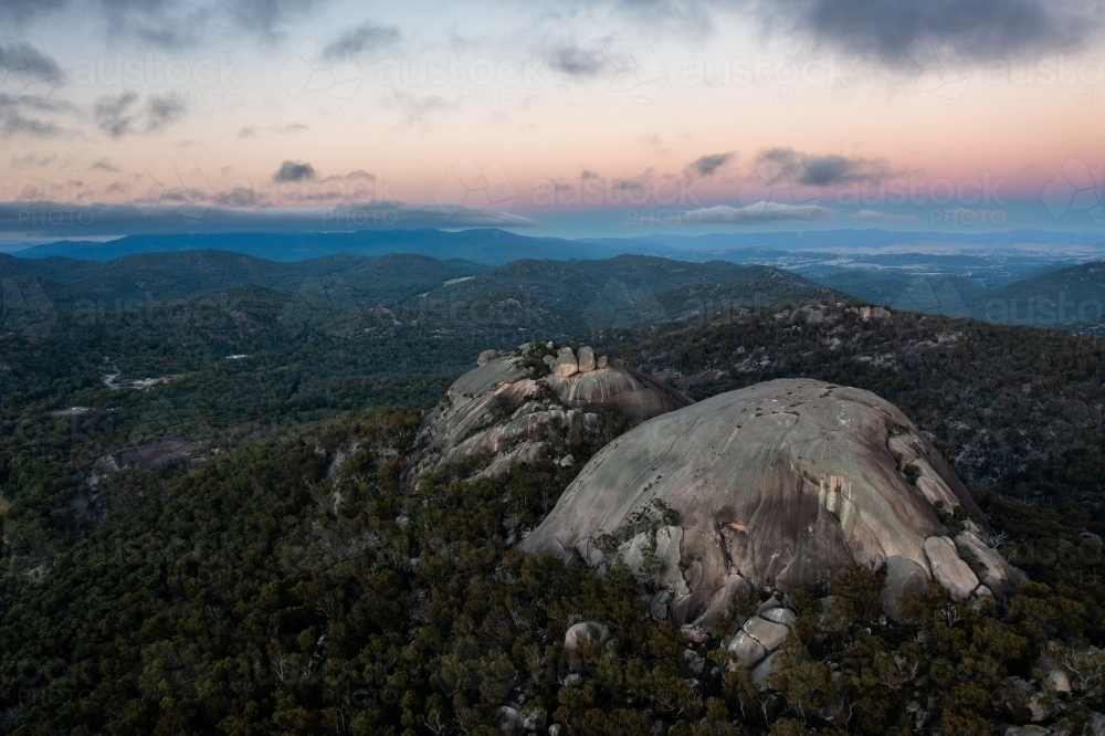 Image of Landscape with granite formations at Girraween National Park ...