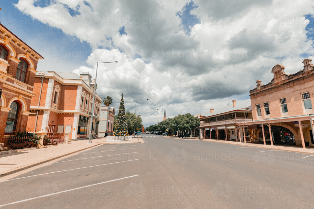Image of Large Christmas tree on display in the town centre of Mudgee ...