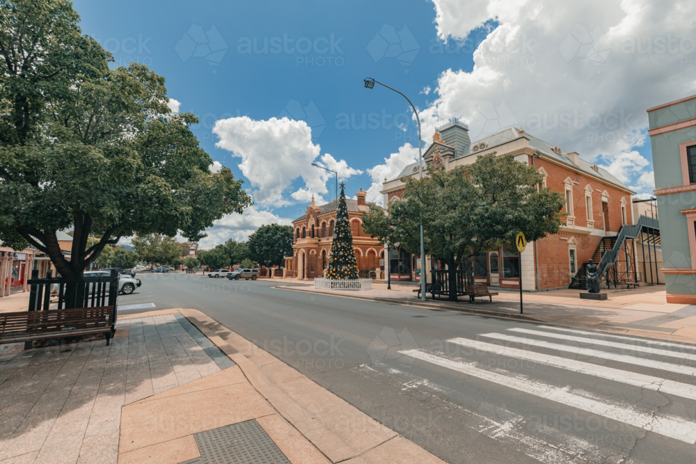Image of Large Christmas tree on display in the town centre of Mudgee ...