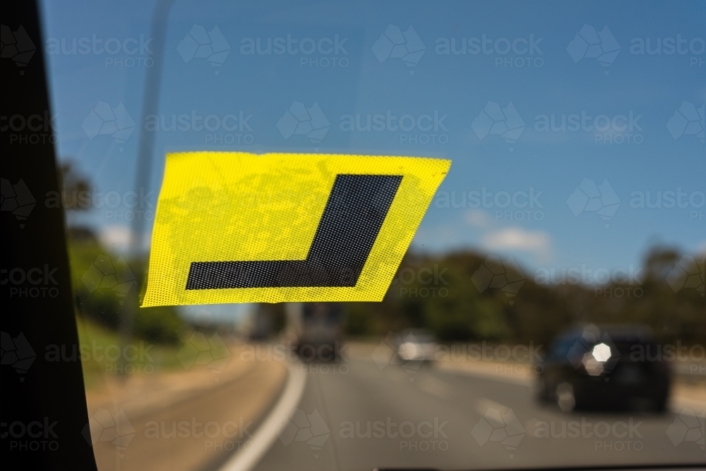 Image of Learner Driver sticker - Austockphoto