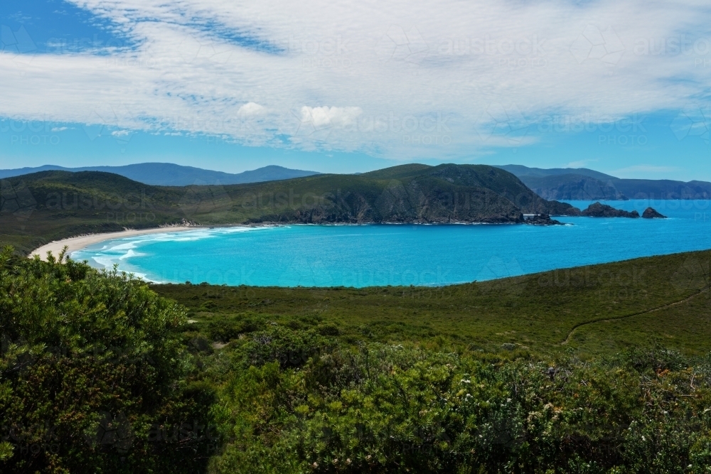 Image of Lighthouse Bay, Bruny Island, Tasmania - Austockphoto