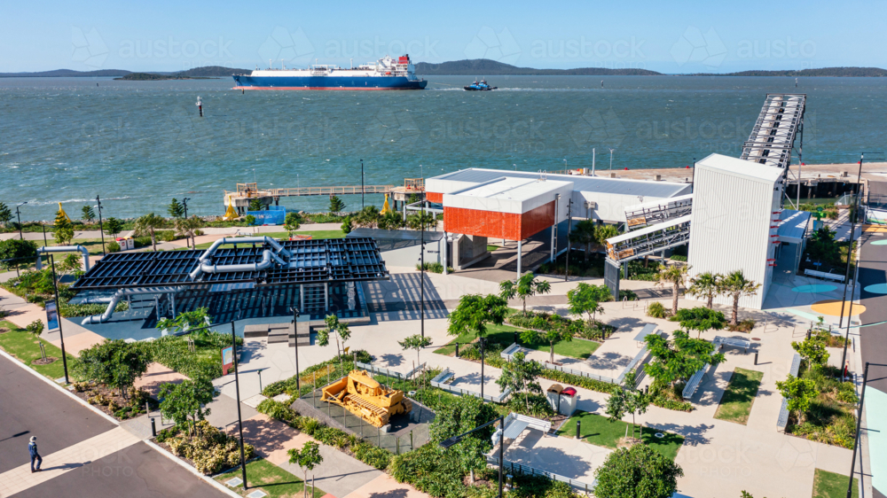 Image of Liquified natural gas ship passing Eastshores precinct ...