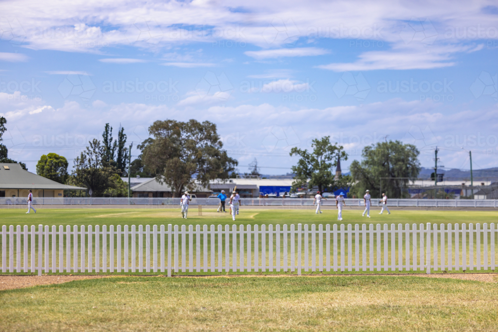 Image of Local cricket match underway in regional New South Wales ...