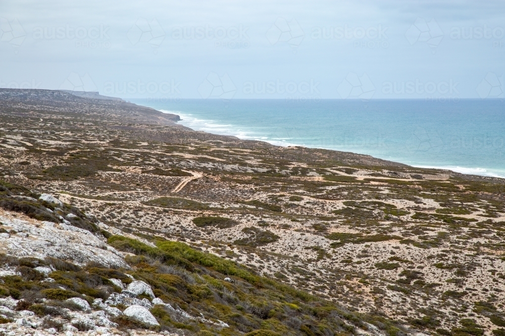Image of Looking over the edge of the Australian continent and the ...