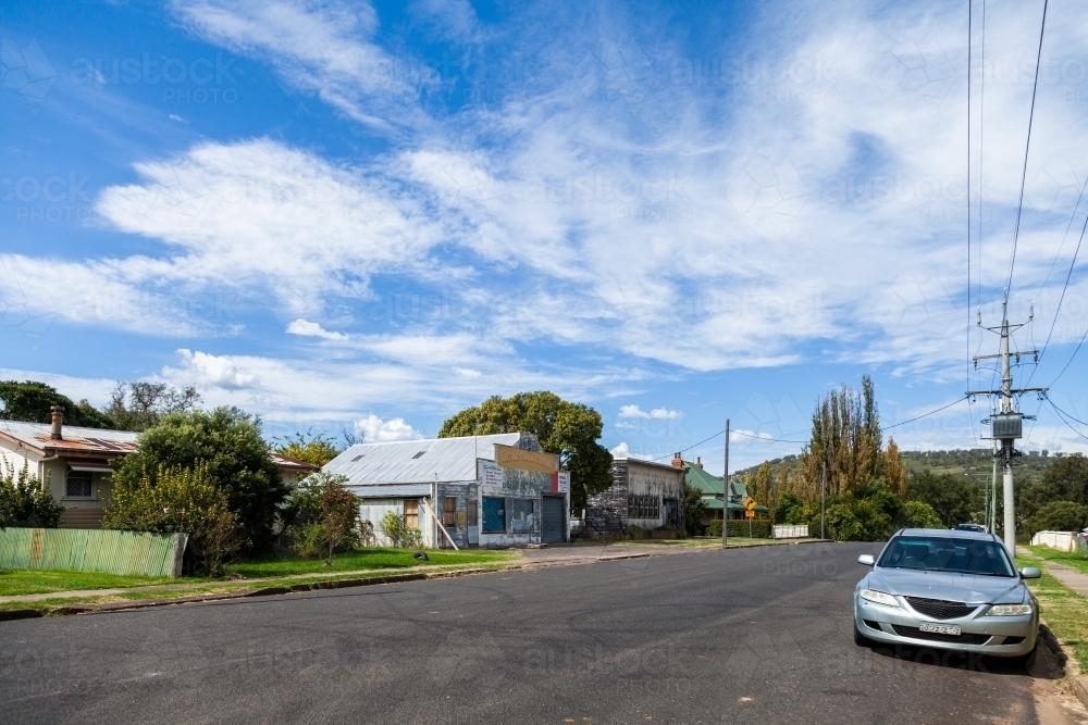 Image of Main street of remote rural country town in NSW with old ...