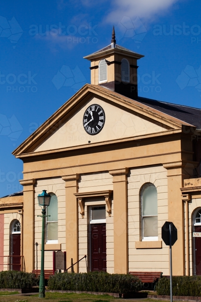 Image of Morpeth Court House now museum with clock on historic ...