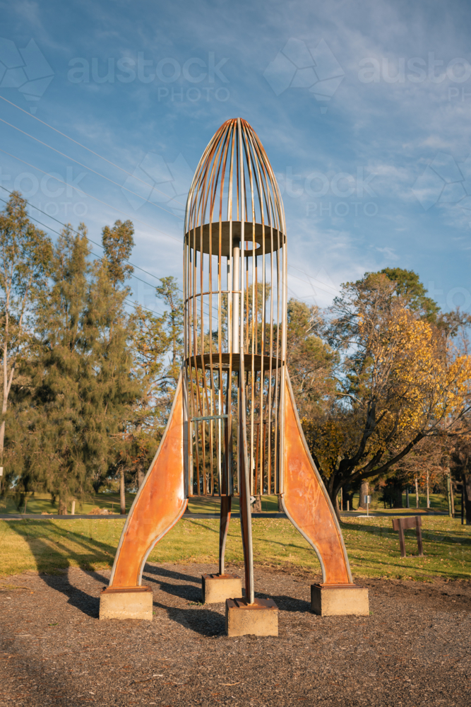 Image of Nostalgic rocket ship playground in regional New South Wales ...