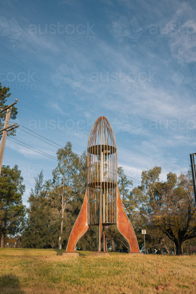 Image of Nostalgic rocket ship playground in regional New South Wales ...