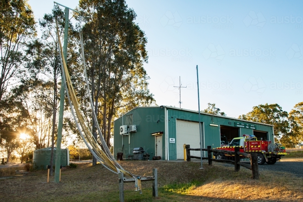 Image of NSW rural fire service station at darlington with firetruck ...