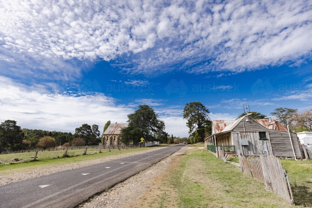 Image of Old buildings in the historic gold mining town of Hill End NSW ...