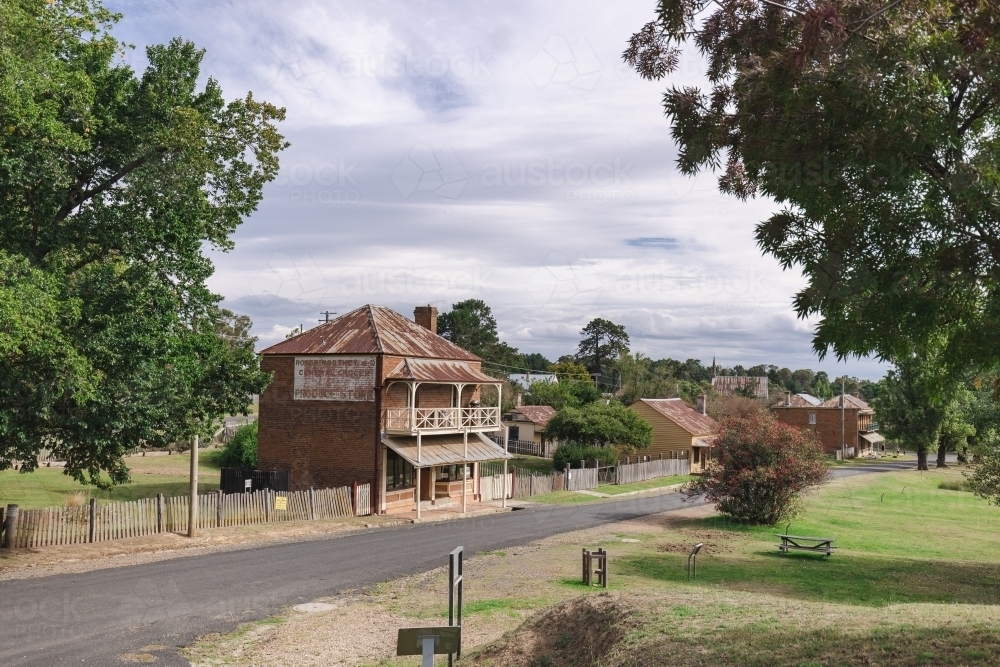 Image of Old buildings in the historic gold mining town of Hill End NSW ...