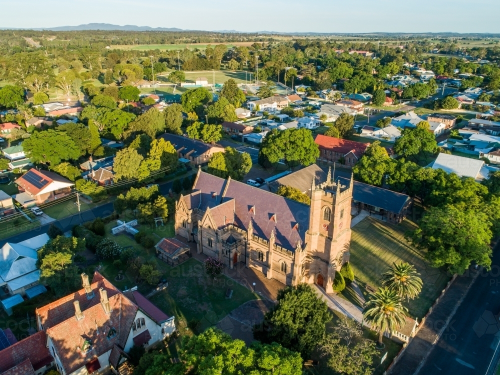 Image of Old historic building Anglican church of Australia in ...
