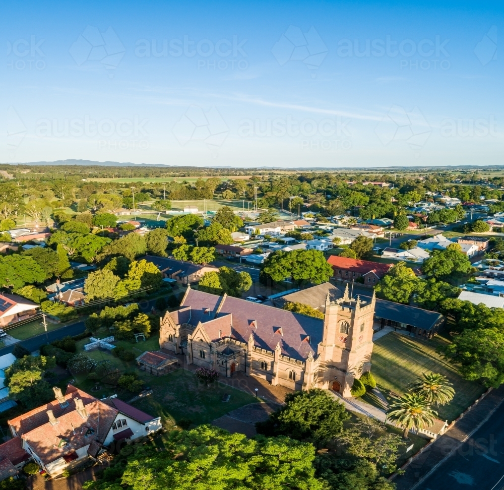 Image of Old historic building Anglican church of Australia in ...