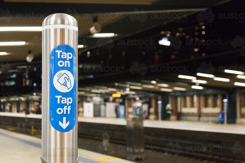 Image of Opal card tap on and tap off point, Central Railway Station ...