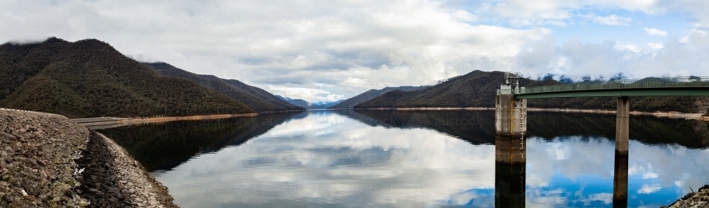 Image of Panorama of Talbingo Dam part of the snowy mountains ...