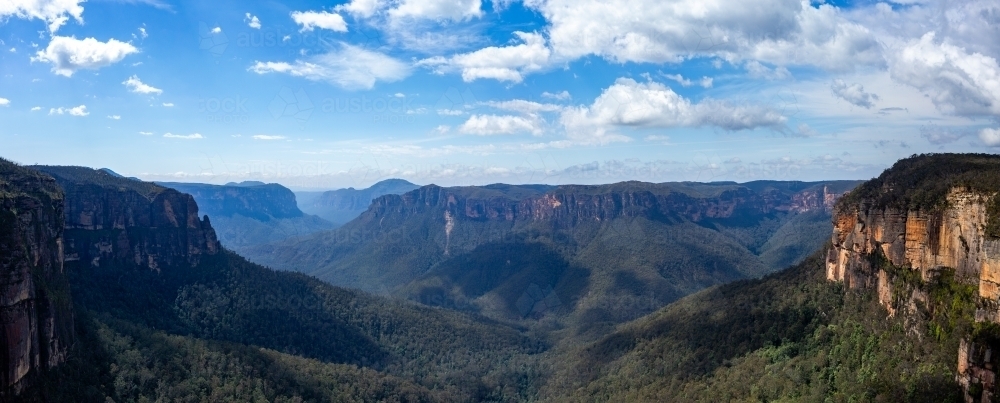 Image of Panoramic view of breathtaking Blue Mountains landscape ...