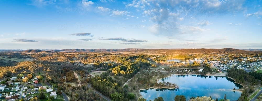 Image of Panoramic view of hills around town of Portland NSW, Australia ...