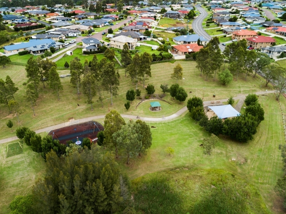 Image of Pathway through park with playground in singleton heights ...