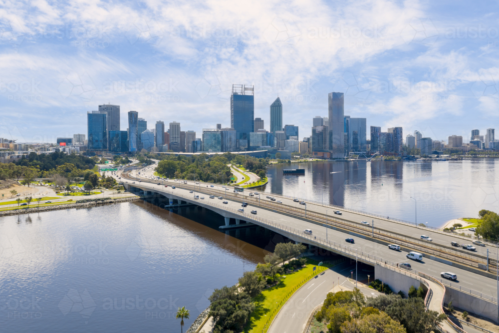 Image of Perth City Aerial - Austockphoto