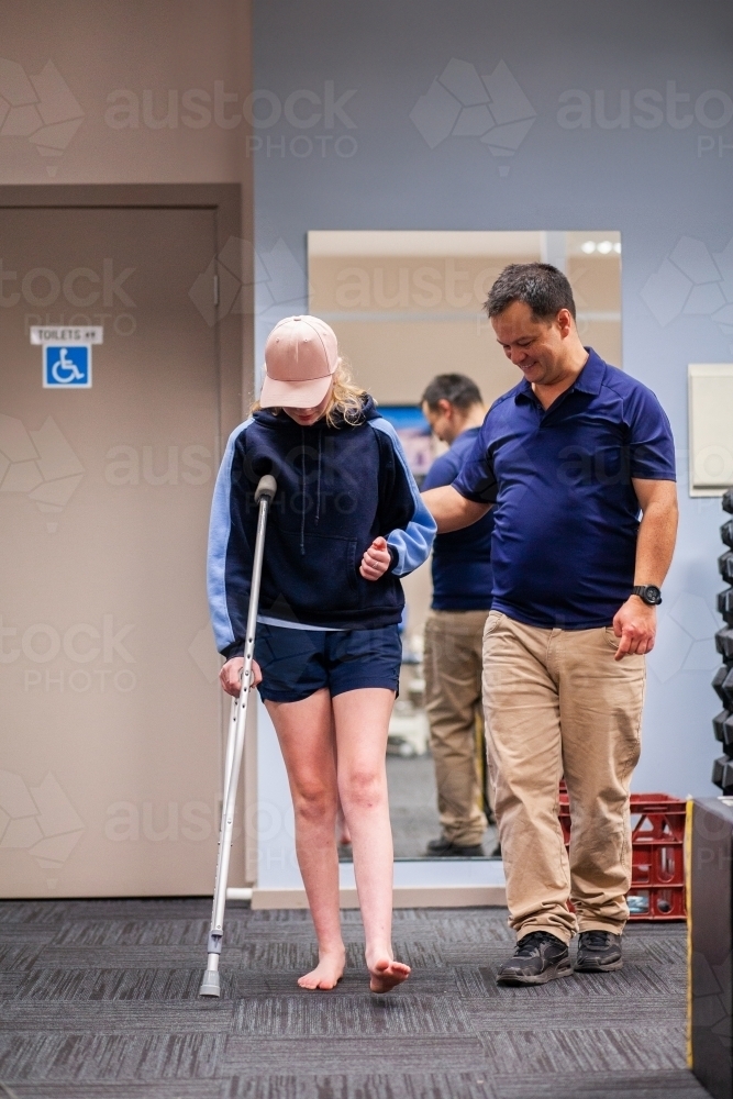 Walking With One Crutch