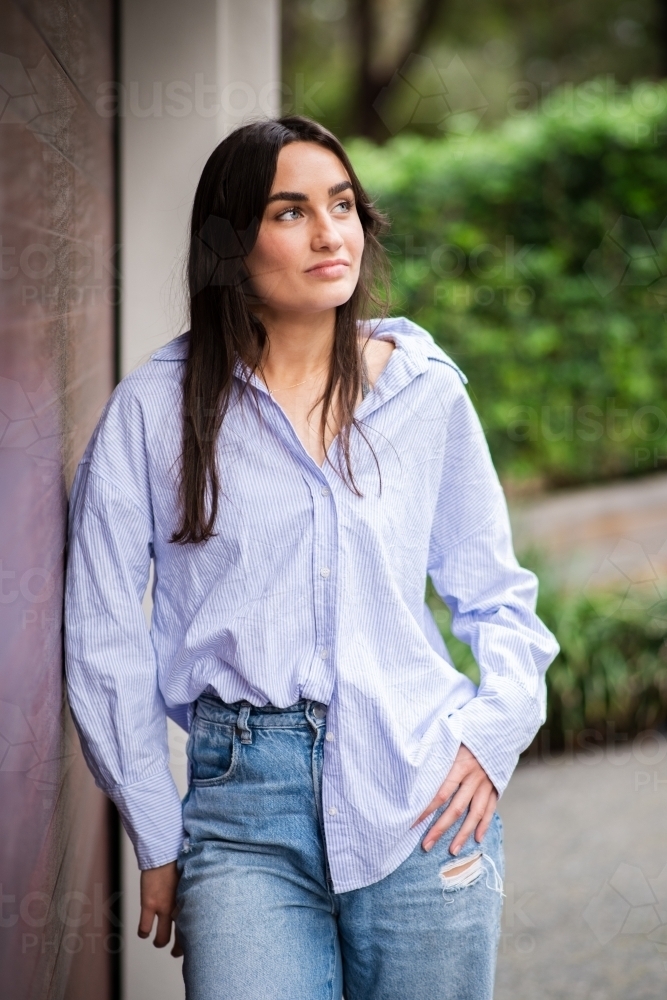 Image of portrait of 21 year old woman - Austockphoto