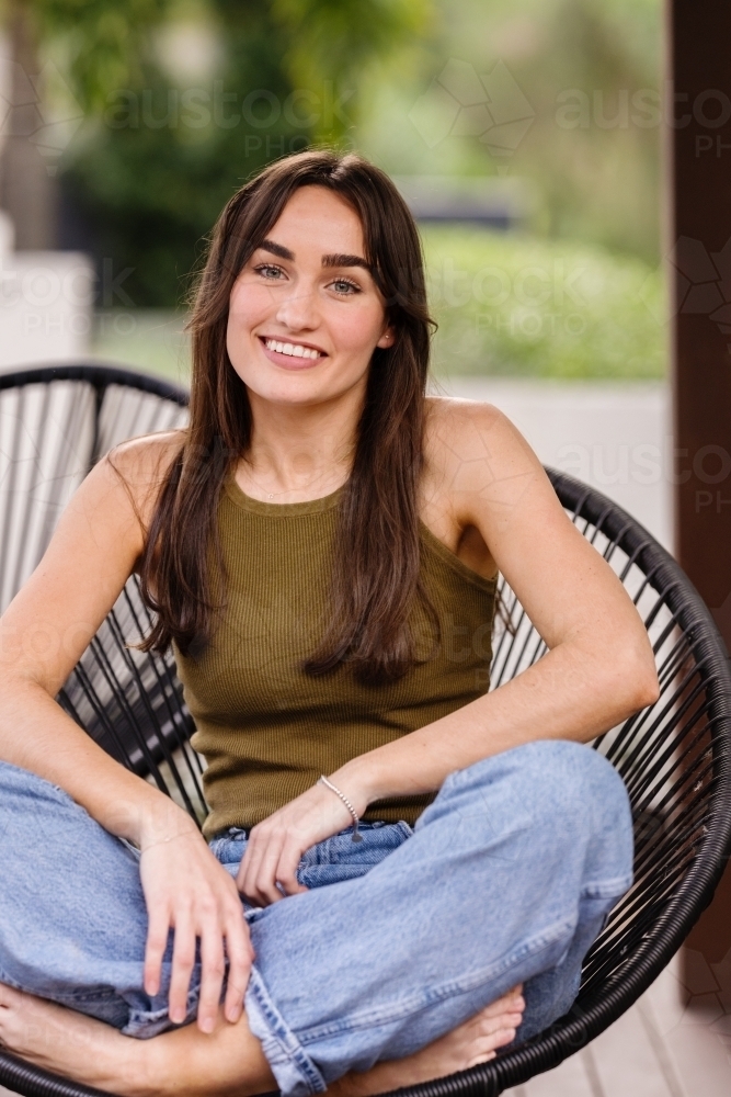 Image of portrait of 22 year old woman - Austockphoto