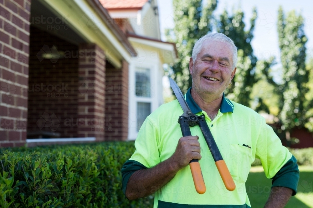 Image of Portrait of an indigenous man laughing - Austockphoto