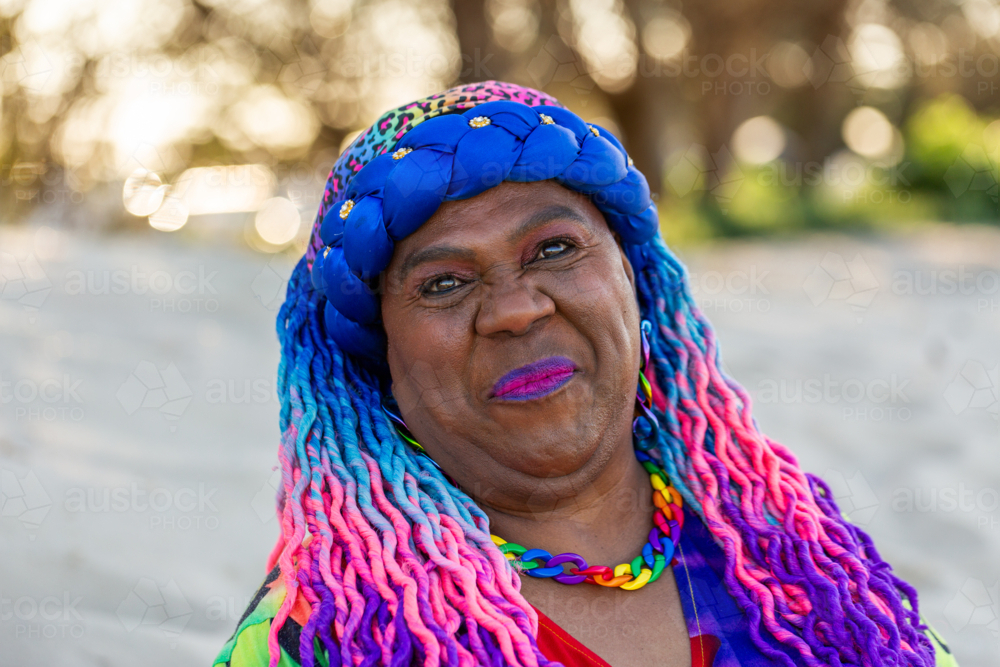Image of Portrait of First Nations Australian Torres Strait Islander ...
