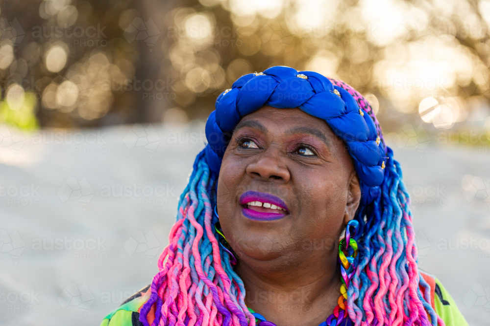 Image of Portrait of First Nations Australian Torres Strait Islander ...