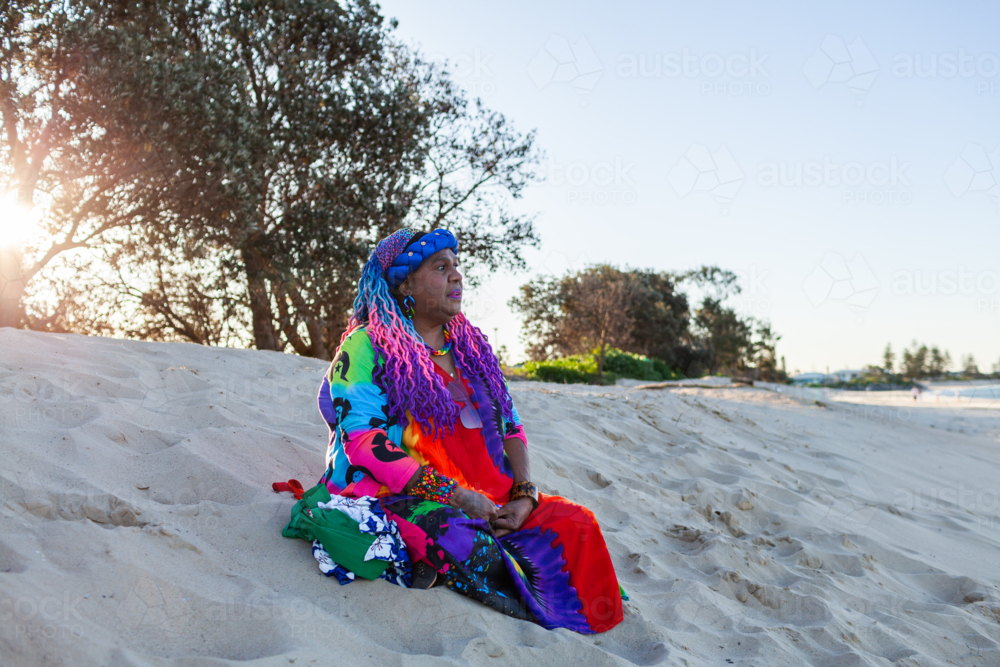Image of Portrait of First Nations Australian Torres Strait Islander ...