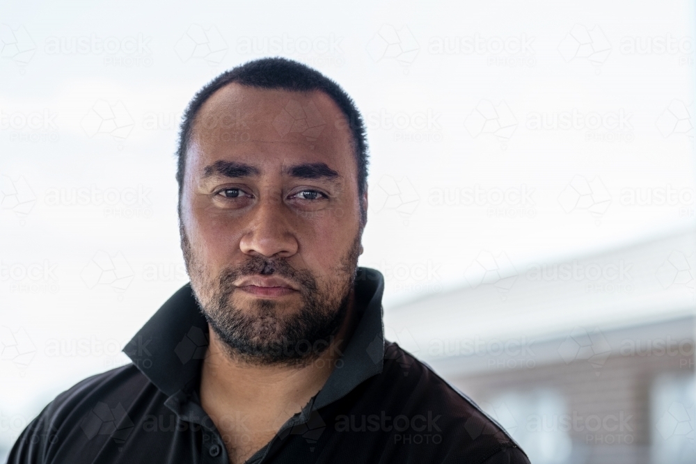 Image of Portrait of tough looking guy - Austockphoto