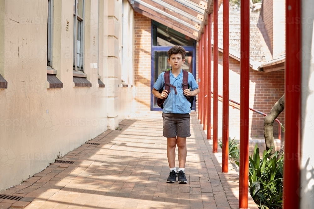 Image of Primary school student at school - Austockphoto