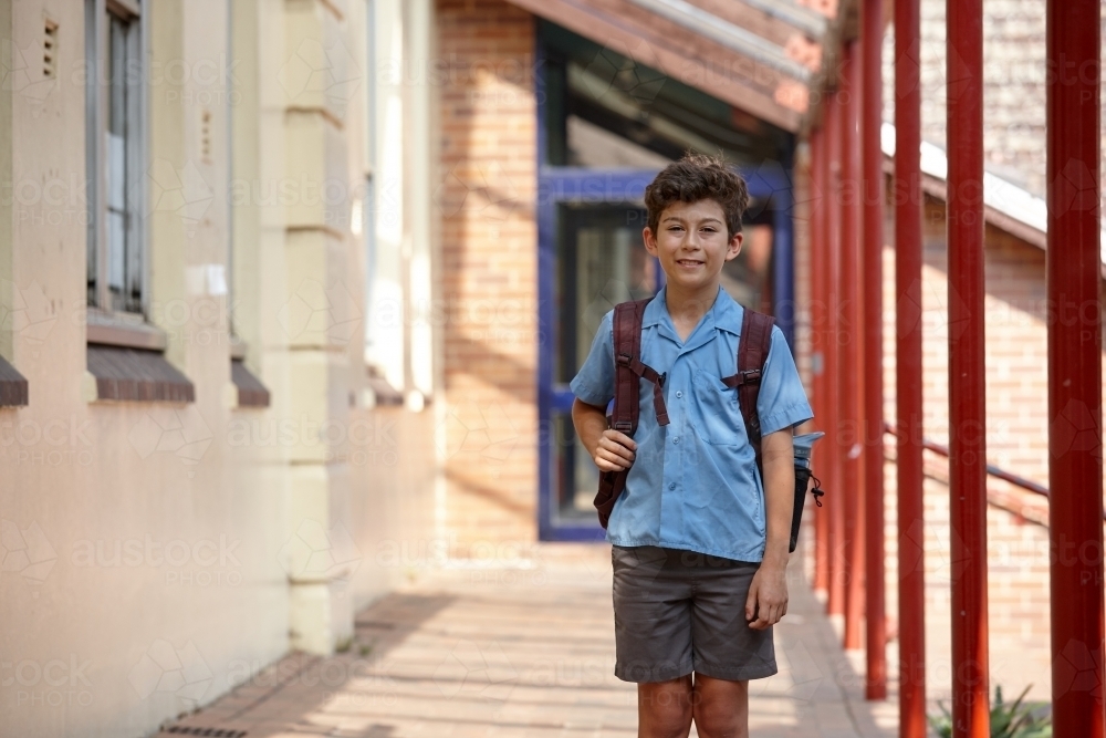 Image of Primary school student at school - Austockphoto