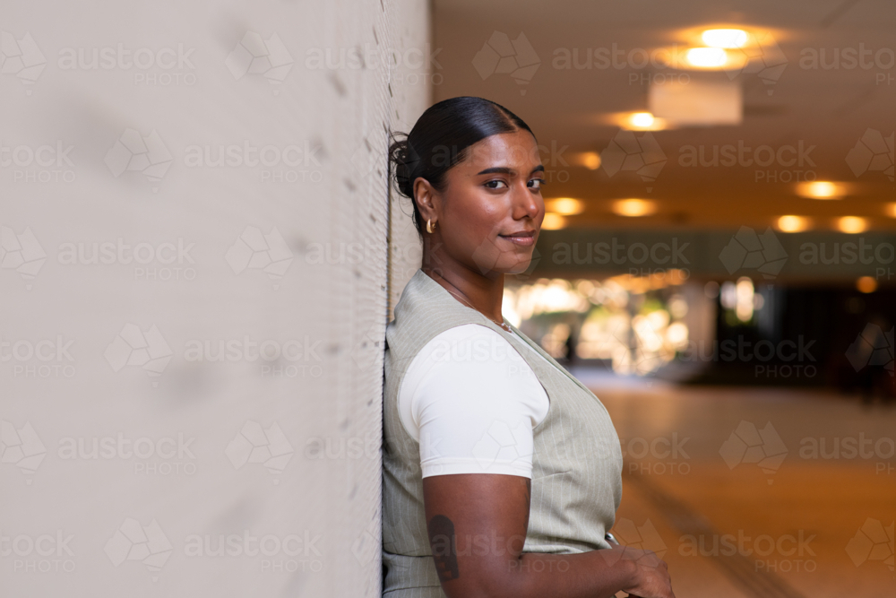 Image of professional portrait of young indian woman - Austockphoto