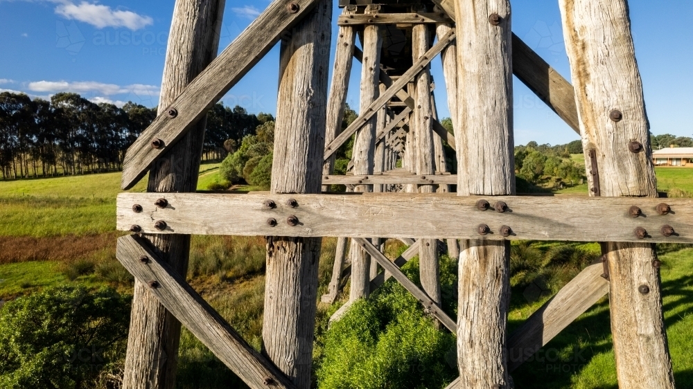 Image of Pylon of Railway Bridge - Austockphoto
