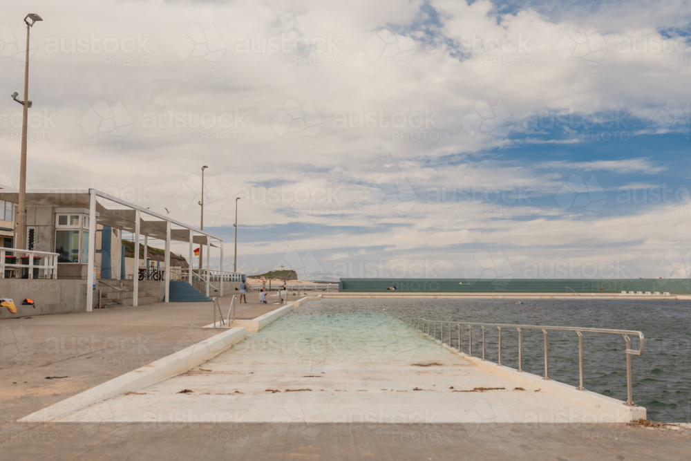 Image of Ramp leading into water at the Newcastle Ocean Baths ...