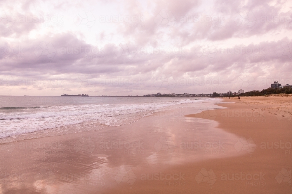 Image of reflection on the sand at dawn - Austockphoto