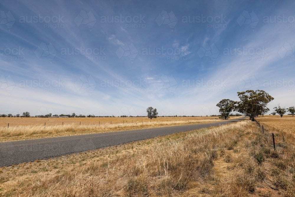 Image of Remote country road in rural Victoria - Austockphoto