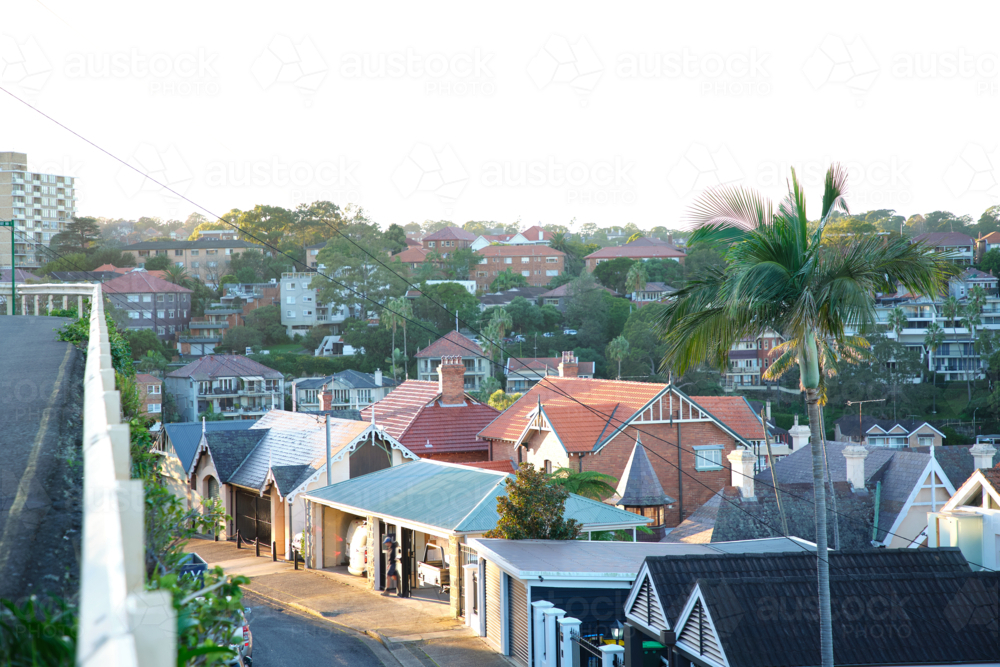 Image of Residential area with multiple houses and buildings with ...
