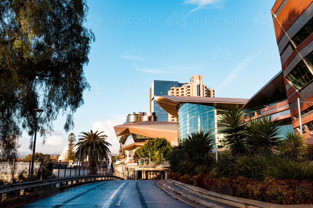 Image of Road leading to underground car park at the Adelaide ...