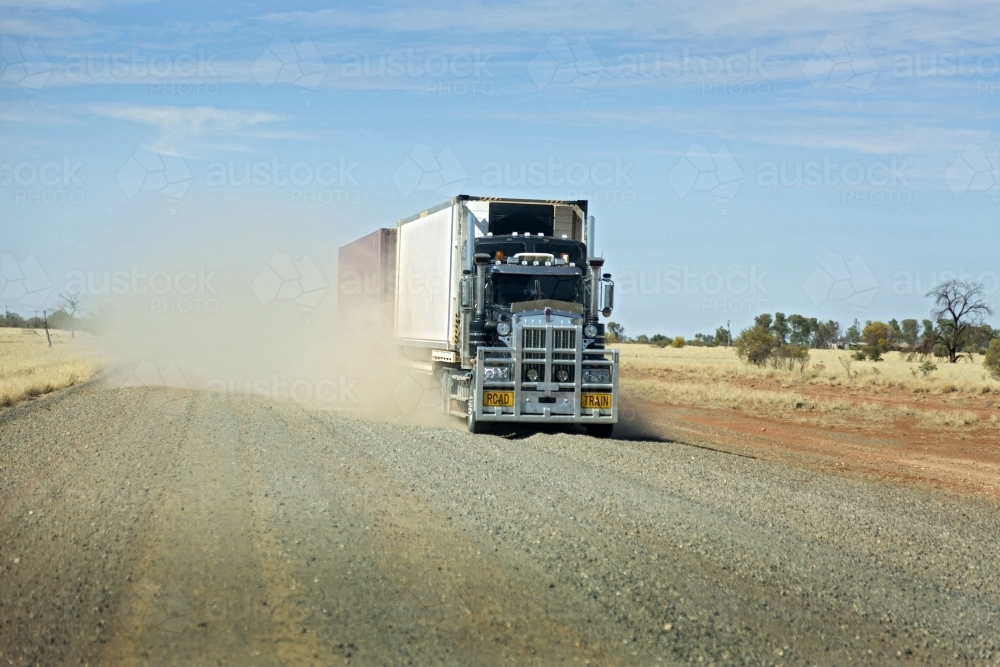 Image of Road Train - Austockphoto
